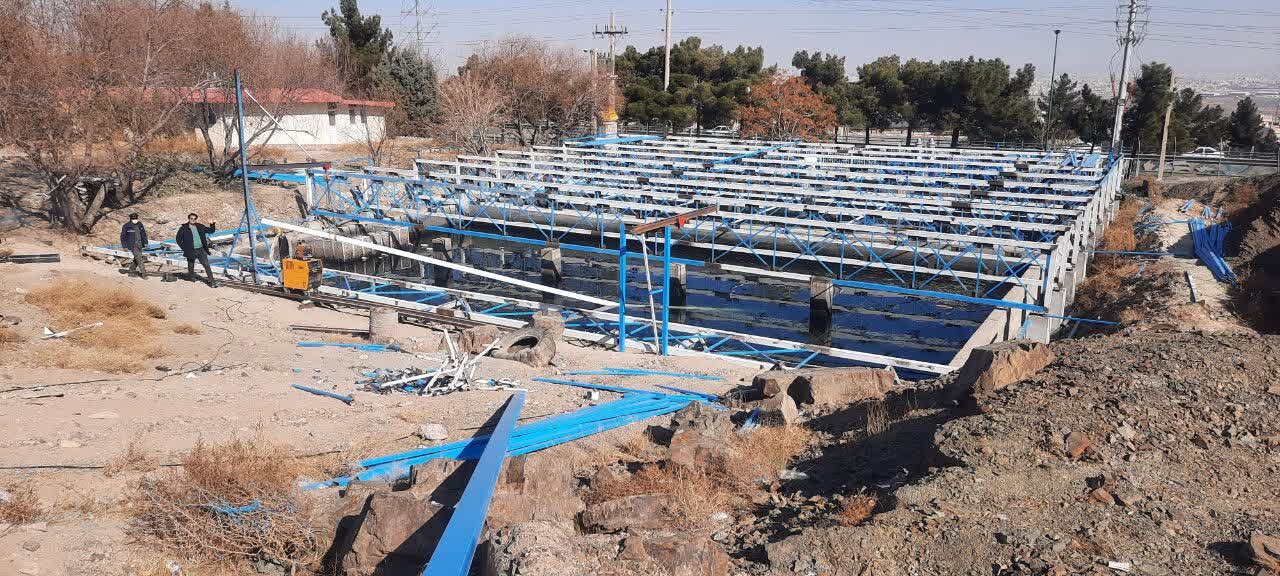پیشرفت ۶۰ درصدی پروژه ایمن‌سازی مخازن آب فضای سبز پارک صفه - ایمنا